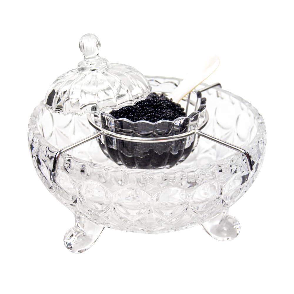 Amazon.com: DUEBEL Caviar Server Set with 2 Mother of Pearl Spoons ...