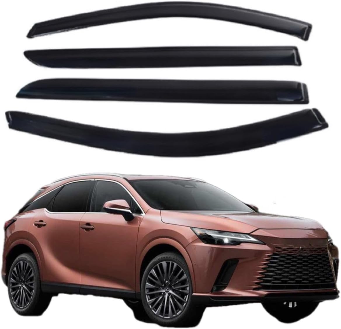 KPY Window Visor Compatible with Lexus RX350 RX350h RX500h 2023-2024 ...