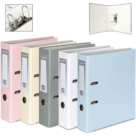 Rexel Pastel Plastic A4 Lever Arch Files, 3 File Folders, Assorted ...