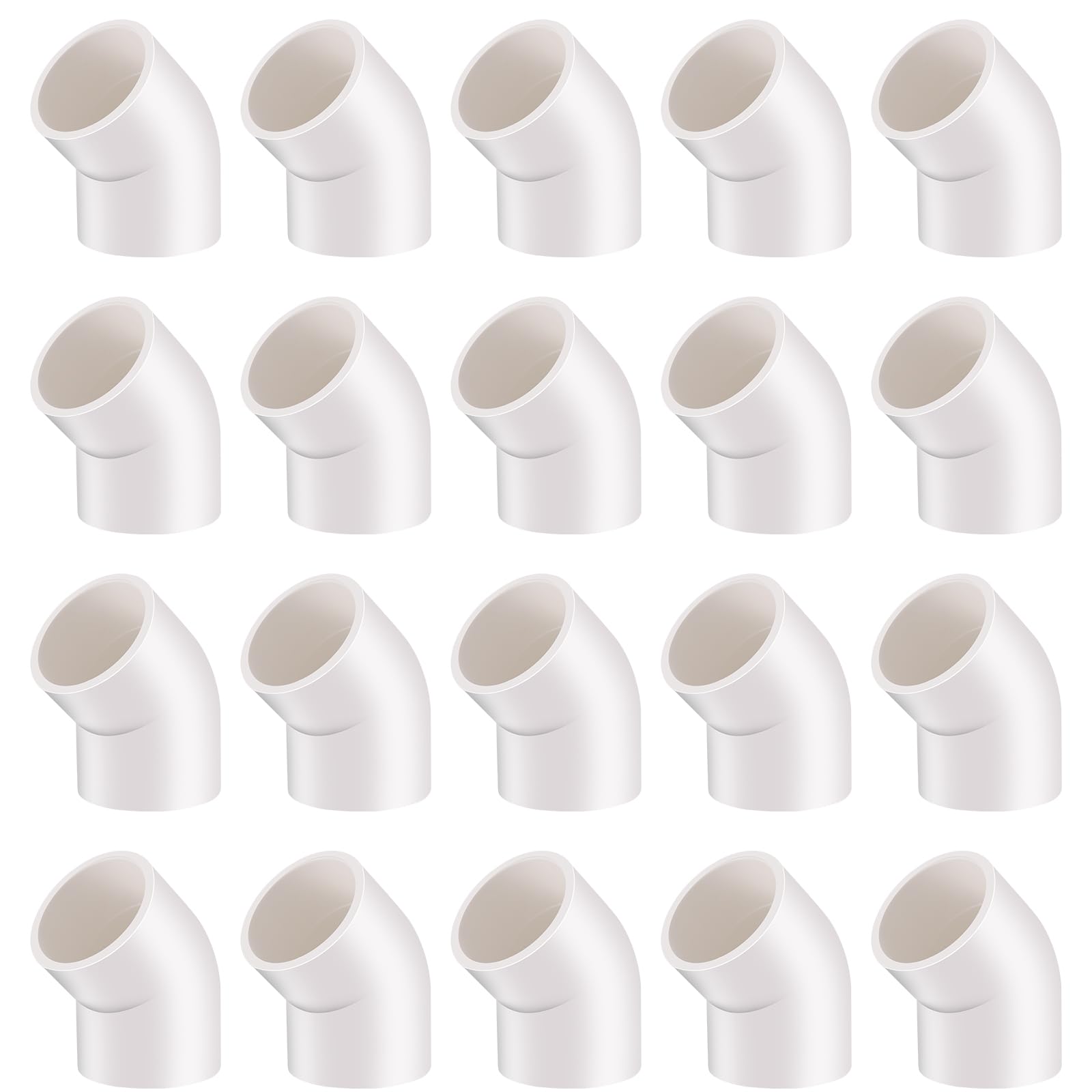 Amazon.com: 1/2" 45 Degree Elbow Pipe Fittings (Socket x Socket), 20 ...