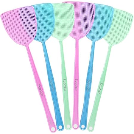Amazon.com: Fly Swatter, 5 Pack Manual Pest Control Colorful Plastic ...