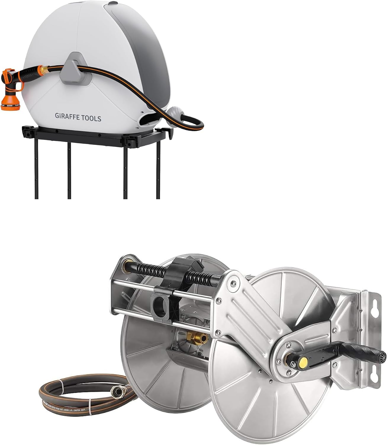 Amazon.com: Giraffe Tools Retractable Hose Reel 1/2 Inch x 82FT,Heavy ...