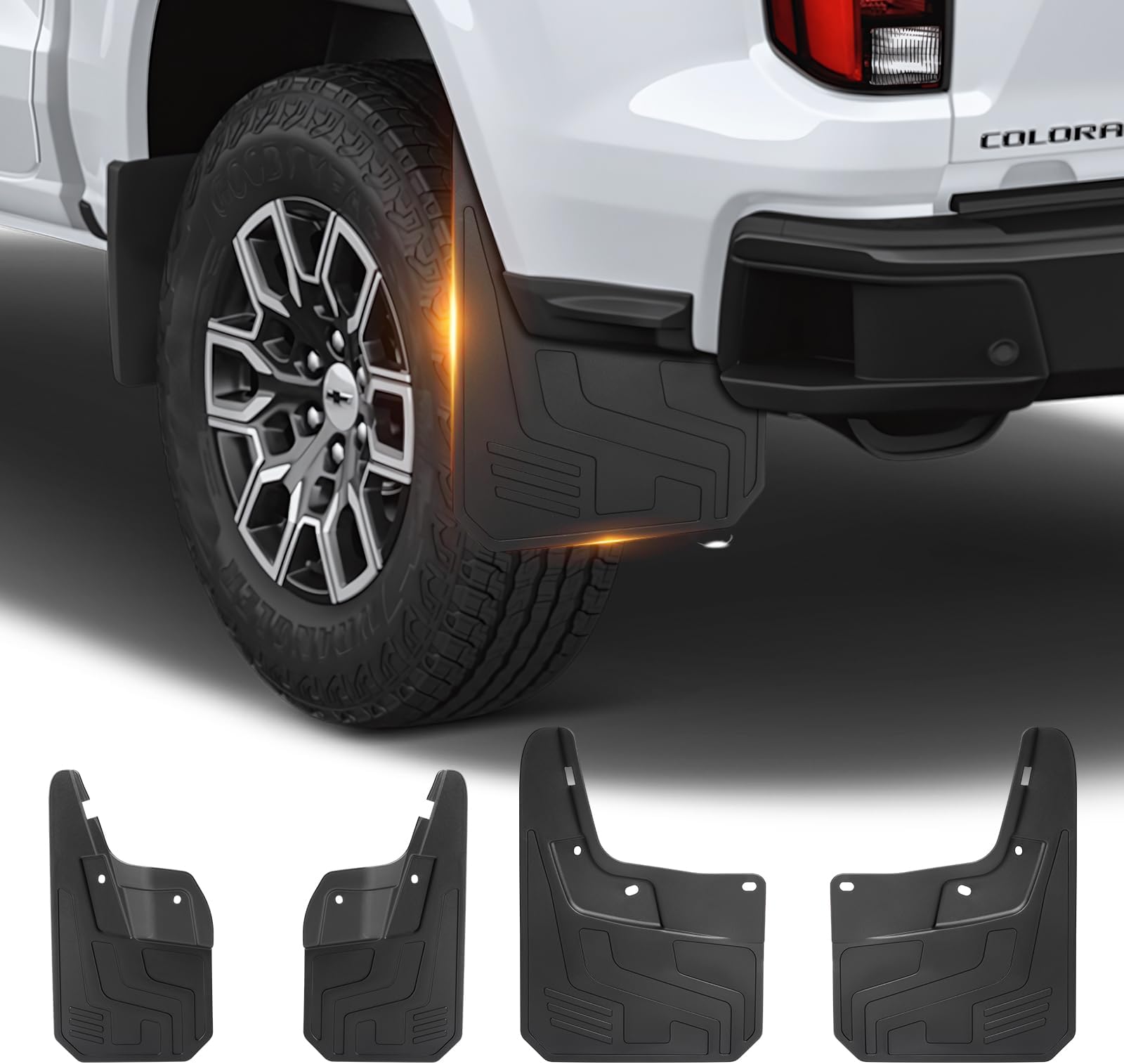 Sunsdrew Mud Flaps for Chevrolet Colorado 2023-2025, All-Weather Guard ...