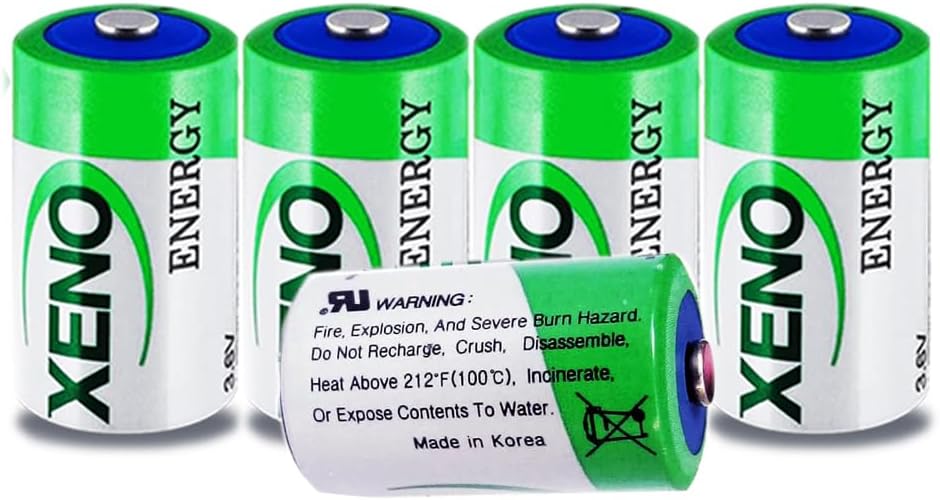 Amazon.com: 〖5 Pack〗3.6V 1200mAh XL-050F/XLP-050F 1/2 AA Lithium ...