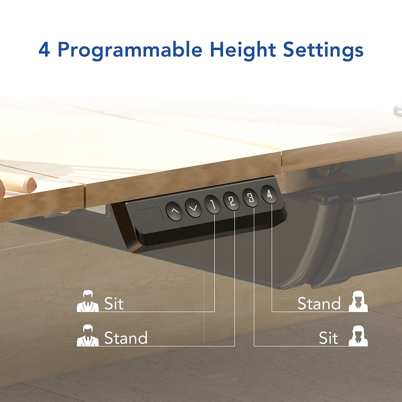 Buy FLEXISPOT Comhar Adjustable Drafting Table, Electric Standing Desk ...