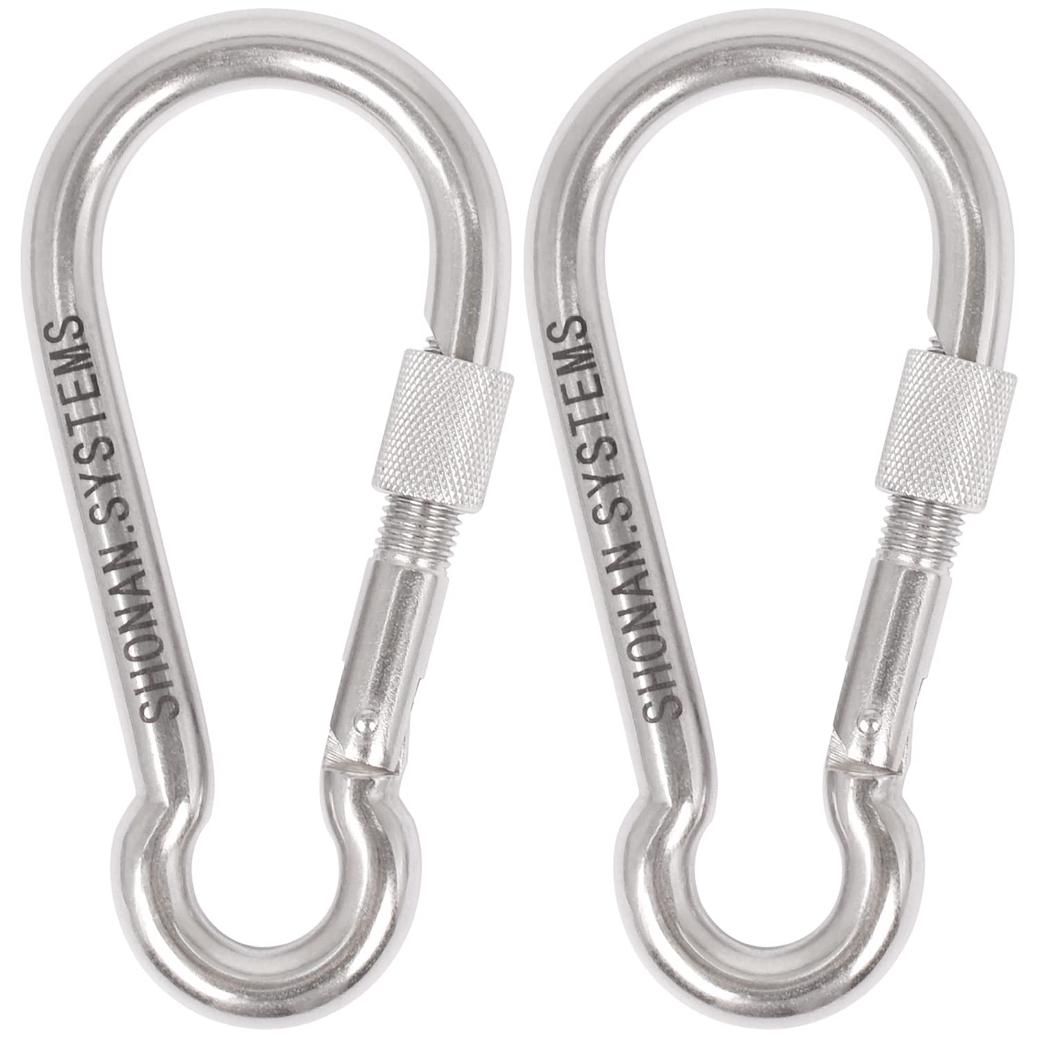 SHONAN Large Locking Carabiner, Heavy Duty Carabiner Clips Spring Snaps ...