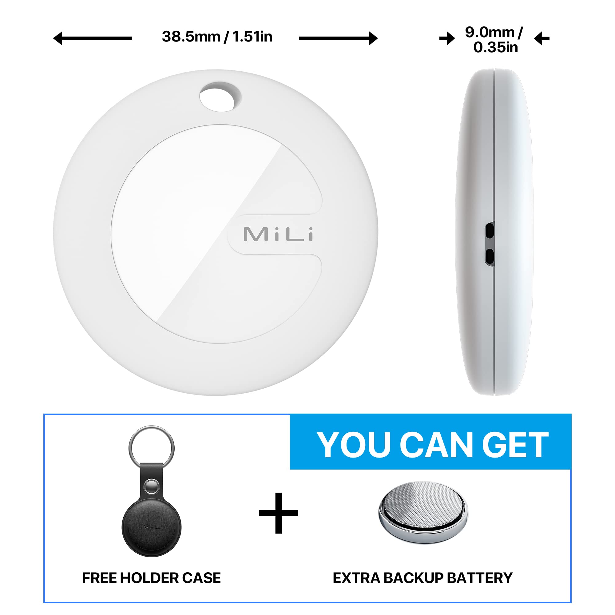 Snapklik.com : MiLi Key Finder Locator Luggage Tracker, Apple MFi ...
