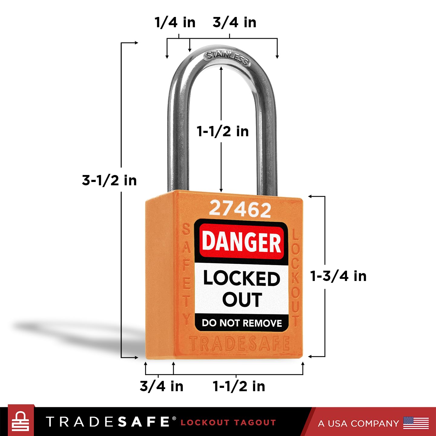 Snapklik.com : Lockout Tagout Locks Set - 10 Orange Loto Locks, Lockout ...