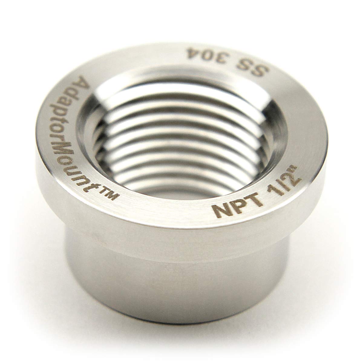 Snapklik.com : 1/2 NPT Stainless Steel 304 Female Threaded Stepped Weld ...