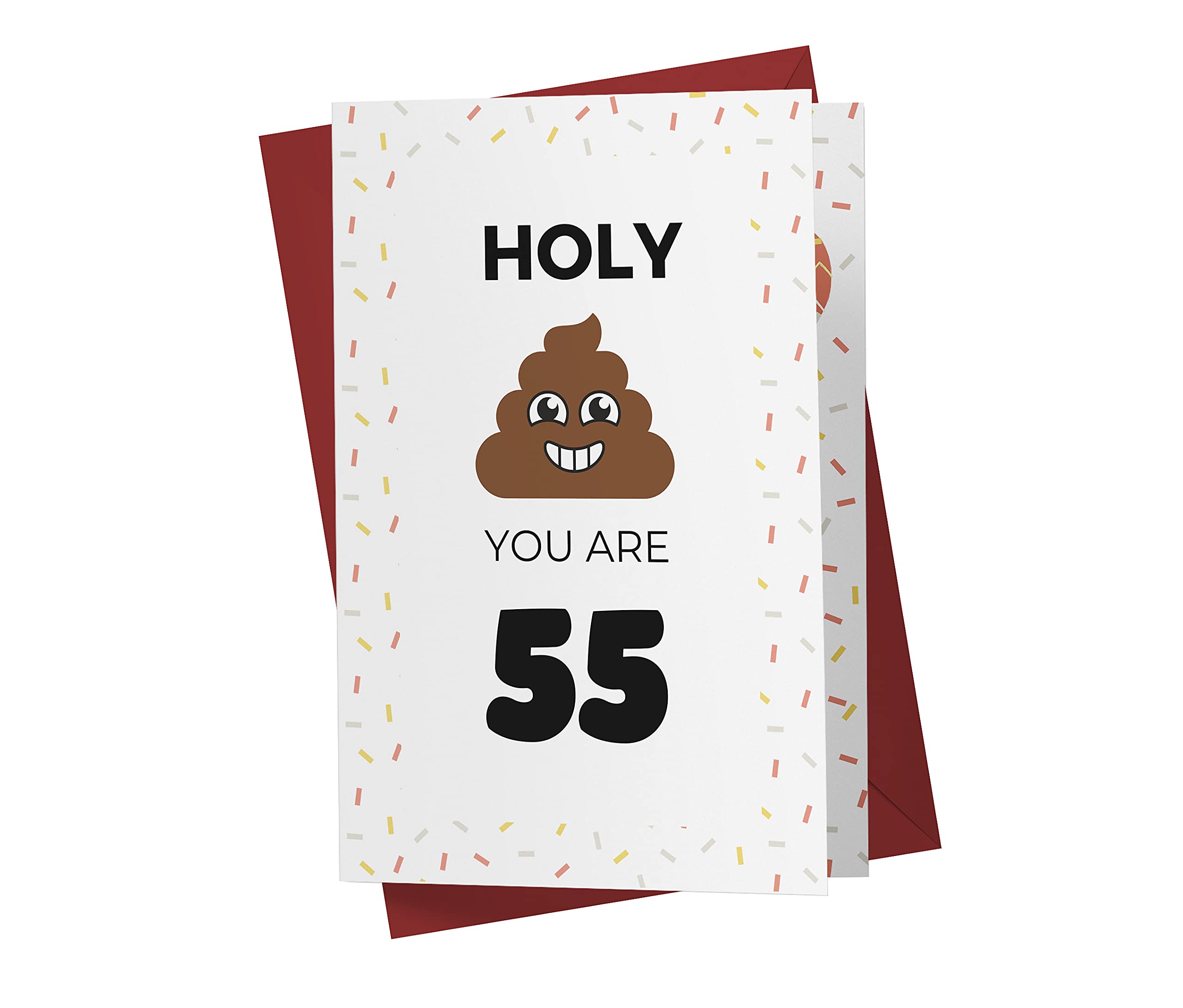 Amazon.com : Karto Funny 55th Birthday Card for Men Women - Large 5.5x8 ...