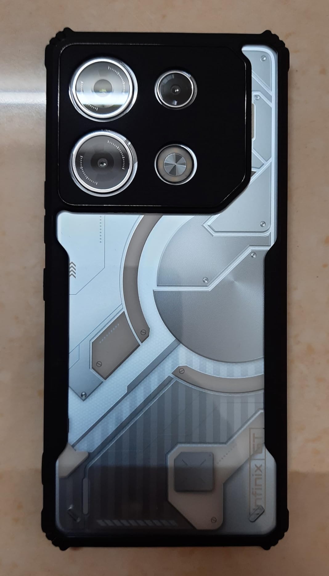 SPAZY CASE® Infinix GT10 Pro Back Cover | Transparent Crystal Clear ...