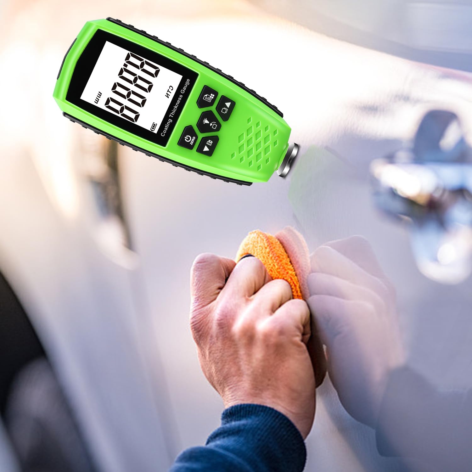 Snapklik.com : Professional Paint Thickness Gauge, Digital Coating ...