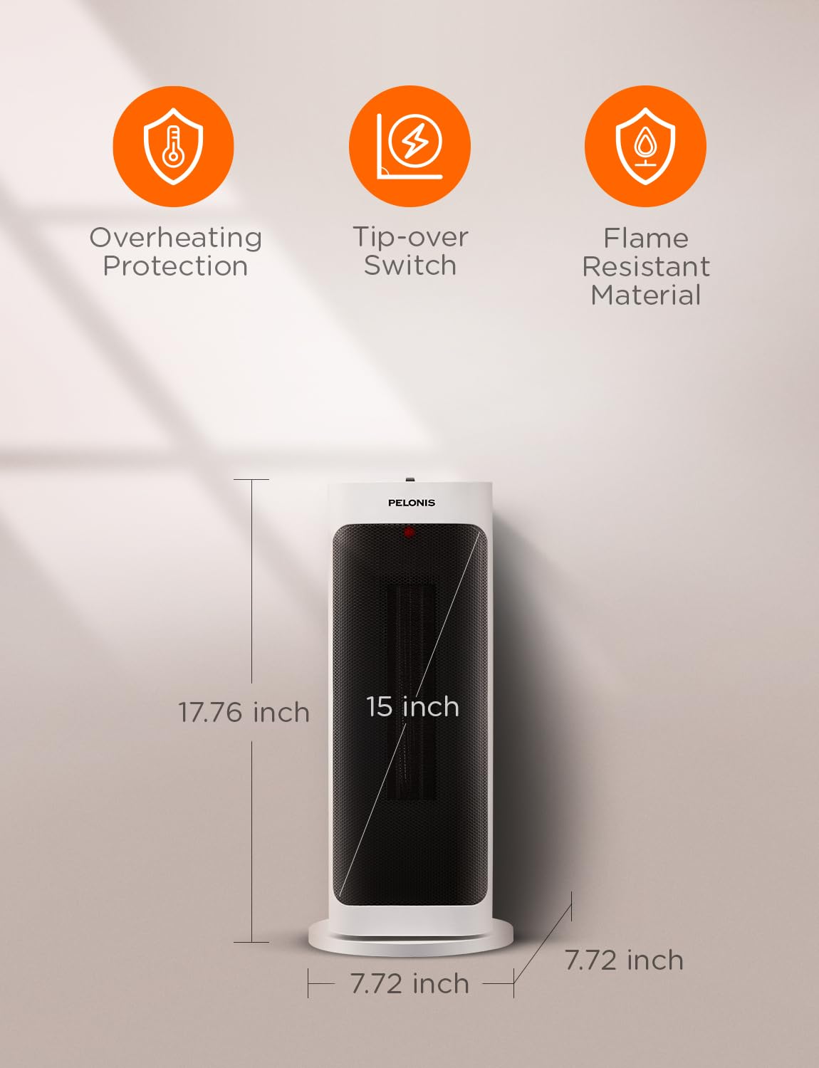 Snapklik.com : PELONIS Portable Space Heater