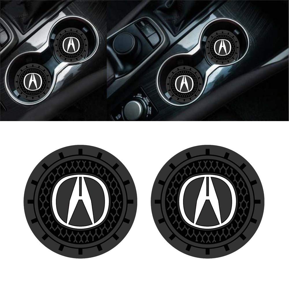 yyyycar 2 Pack Car Cup Holder Coasters for Acura 2.75'' Diameter ...