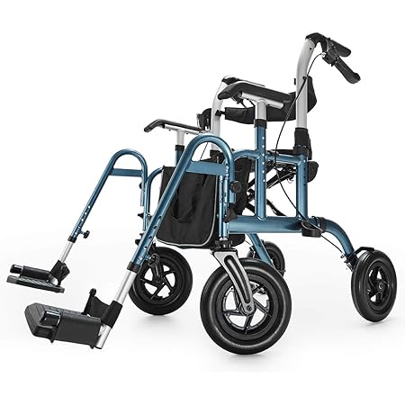Amazon.com: Drive Medical Nitro Duet Dual Function Transport Wheelchair ...
