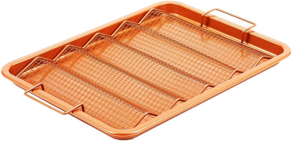 Amazon.com: Copper Chef Oven Crisper Tray for Bacon & More | Baking ...