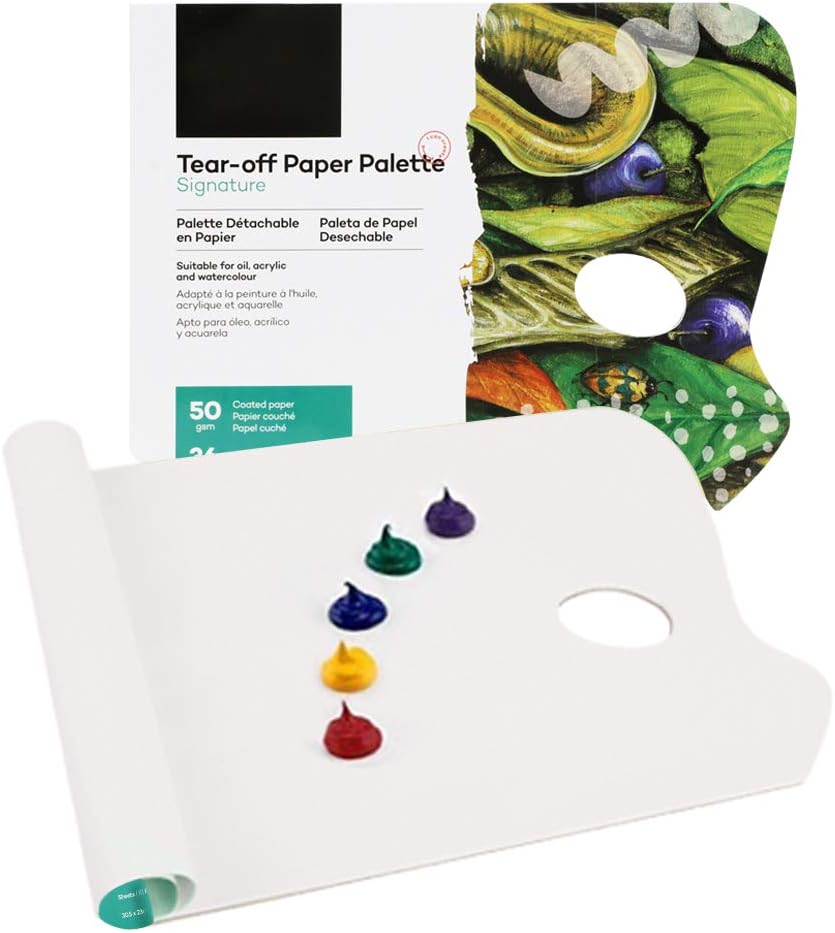 Amazon.com: Disposable Tear-Off Paper Palette Artist Paint Paper ...
