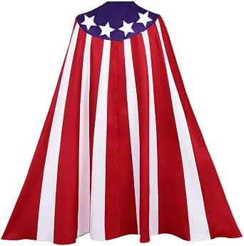 Amazon.com: Haloumoning Boys American Flag Cape Kids USA Patriotic ...