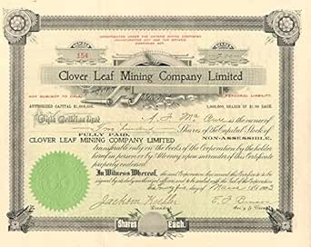 Amazon.com: Clover Leaf Mining Co. Limited : Collectibles & Fine Art