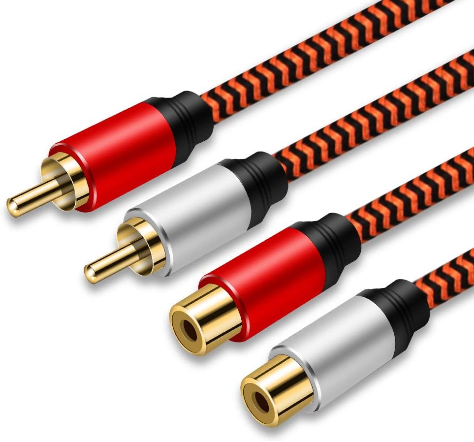 2RCA Extension Cable 3m, LiuTian Gold-Plated [Copper Shell] [Heavy Duty ...