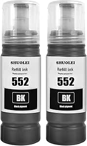 SHUOLEI 552 T552 Ink Compatible with Epson 552 T552 Refill Ink Bottles ...