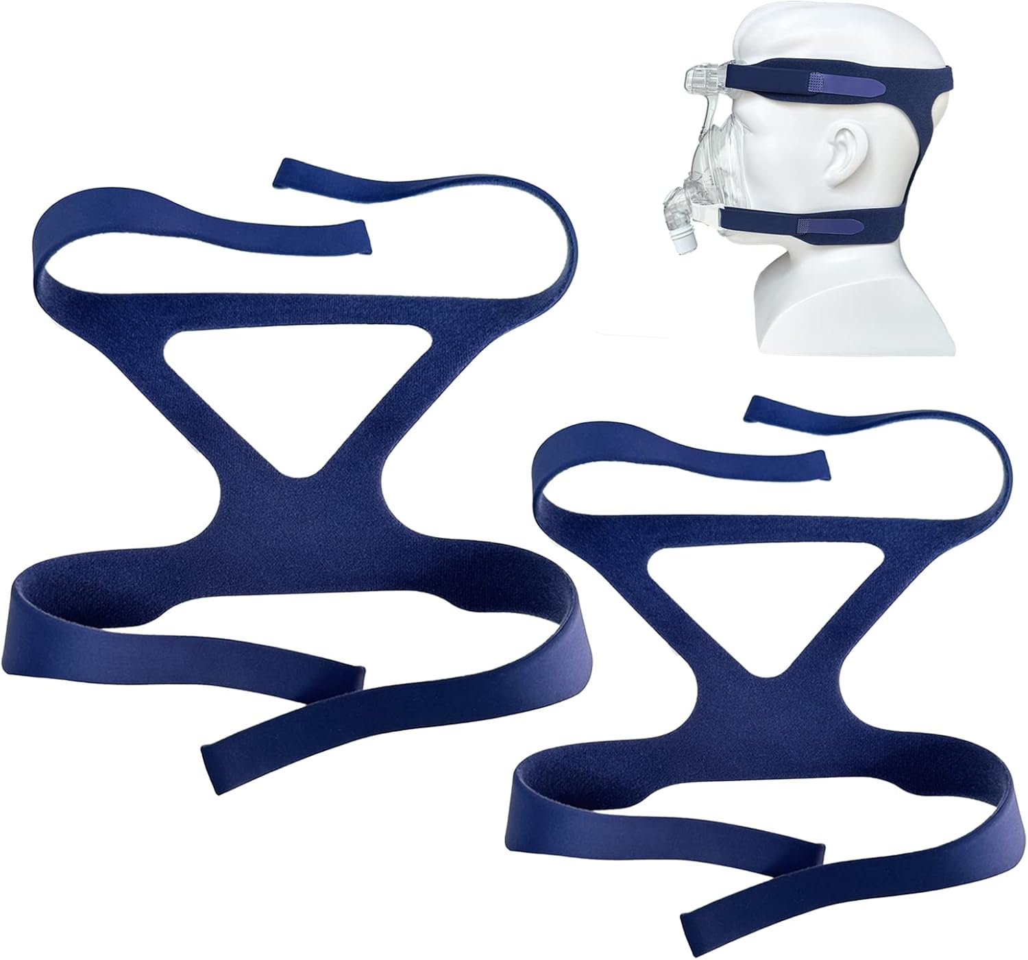 GJX 2 Packs CPAP Closed Edges Headgear Mask Full Face Replacement Part ...