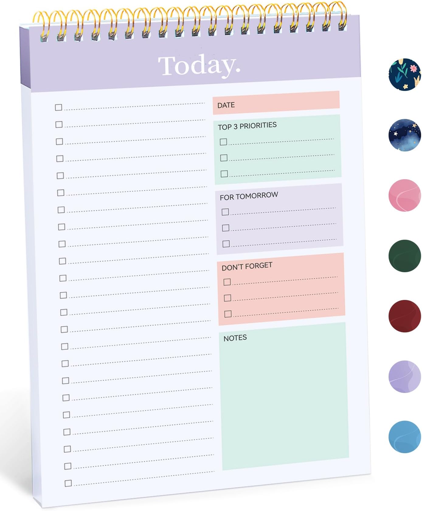 Amazon.com : To Do List Notepad, To Do List Notebook for Work with 52 Undated Sheets, 6.7"×10.1 ...