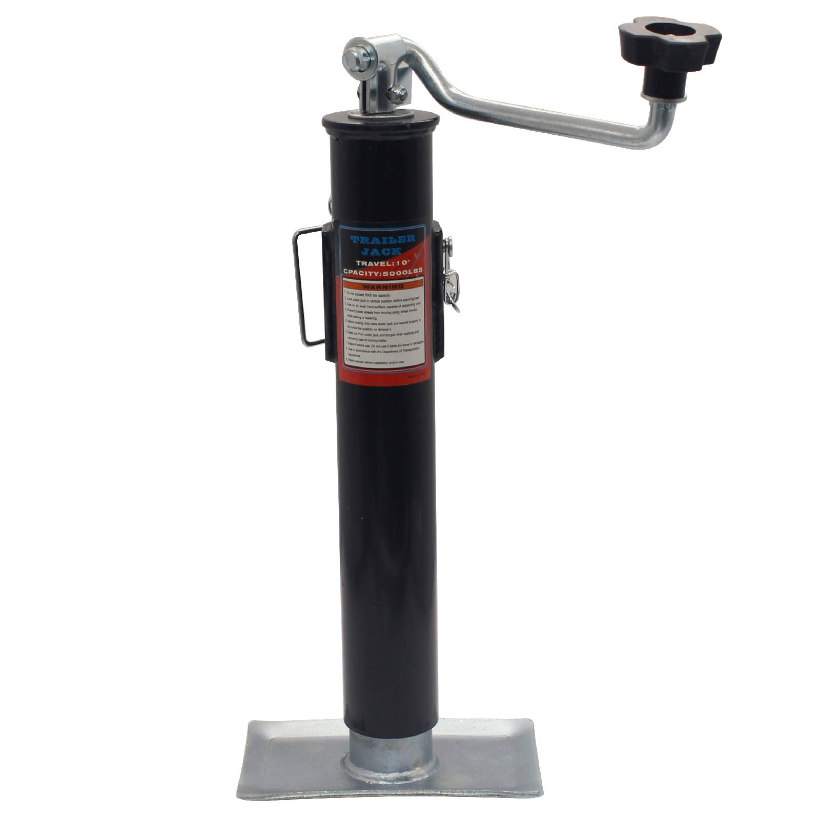 TYT Brands Weld-On Pipe-Mount Swivel Trailer Jack, 5,000 lbs. 10 Inches ...