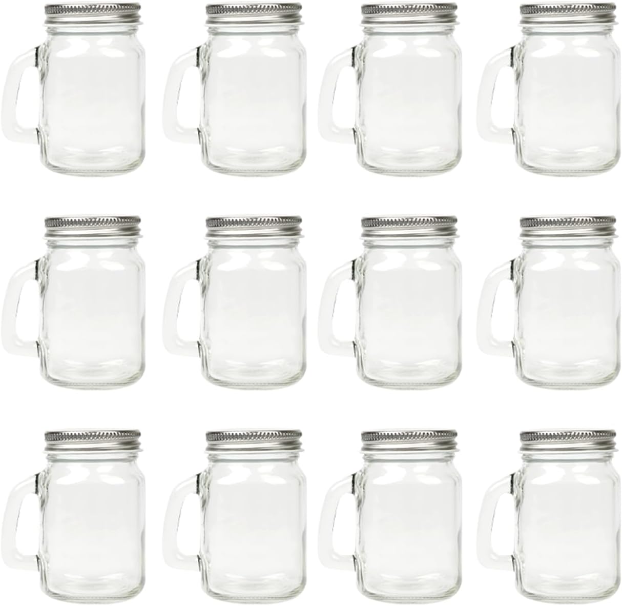 Amazon.com: Homelike Style 4 oz Mini Mason Jar Mugs with Handle, Small ...