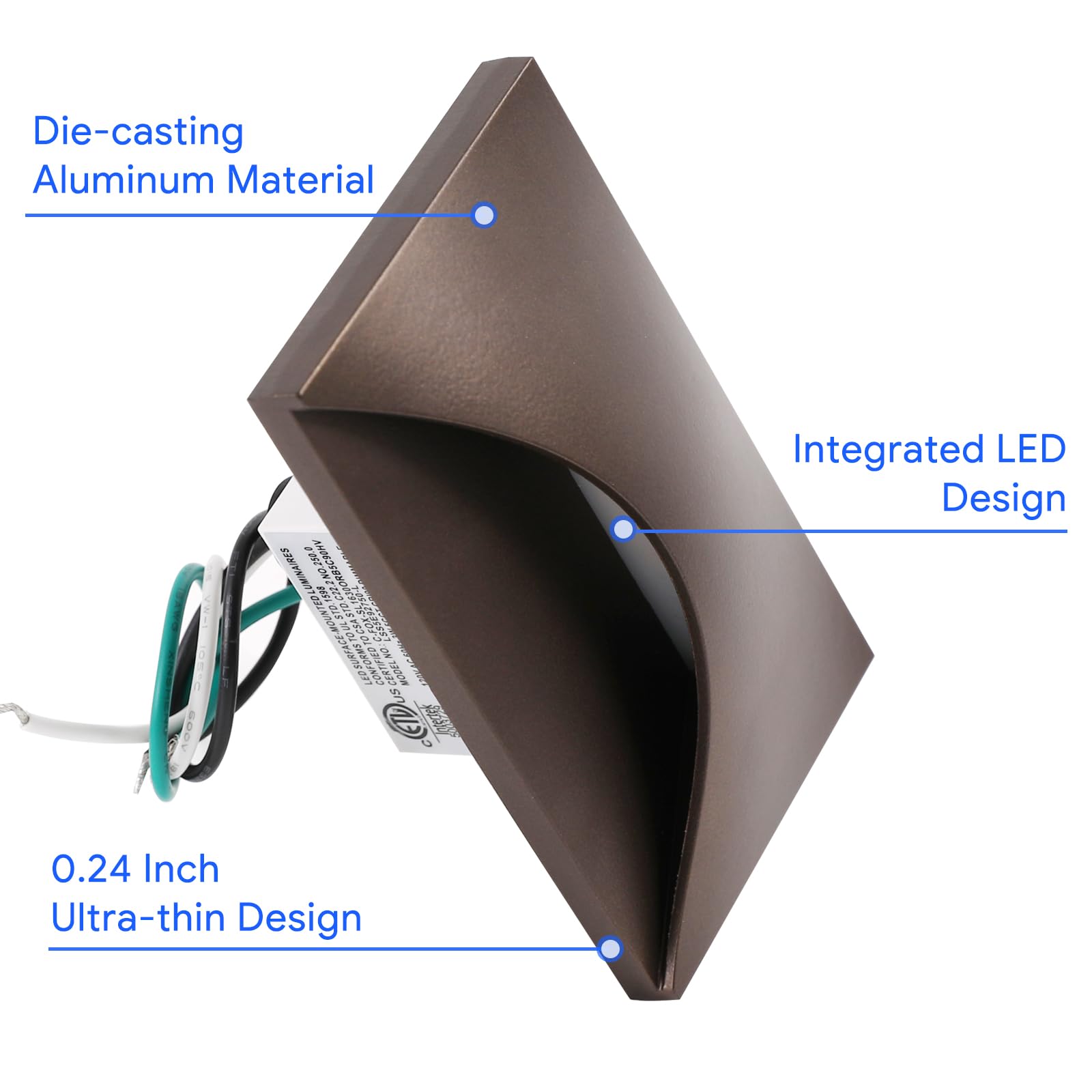 Energetic 5CCT 120V LED Step Lights, 2700K/3000K/3500K/4000K/5000K ...