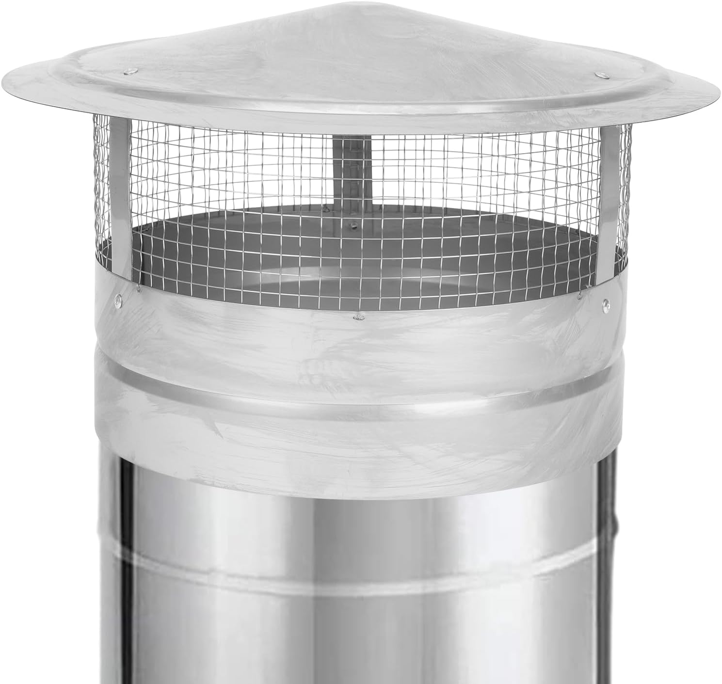 Amazon.com: uyoyous 12 Inch Round Chimney Cap,Cone Top Chimney Cap with ...