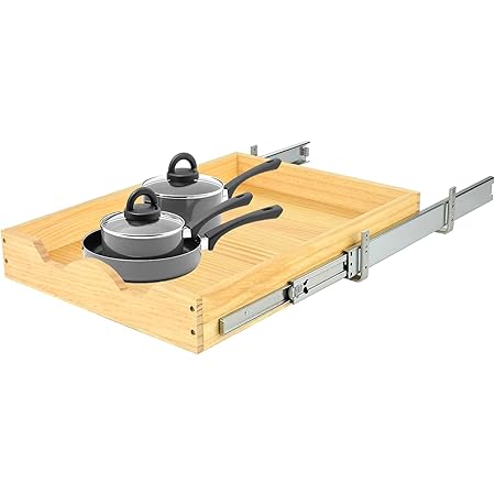 Amazon.com: OCG 2 Tier Pull Out Drawers for Cabinets 11" W x 21" D ...