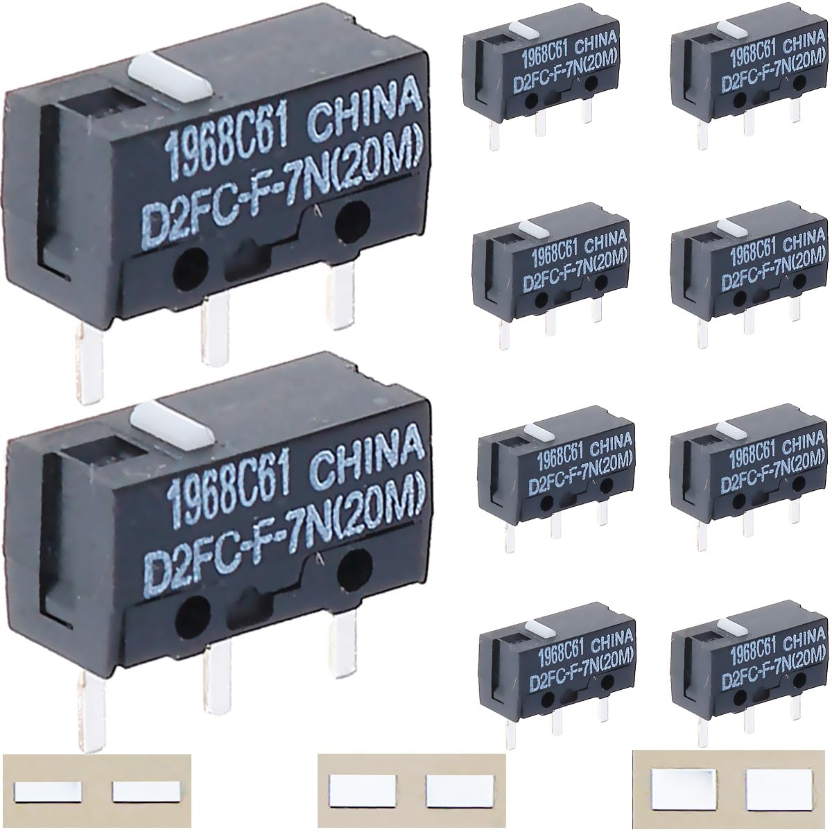 DAOKAI D2FC-F-7N(20M) Micro Switch Module - Crisp Click Switch for ...