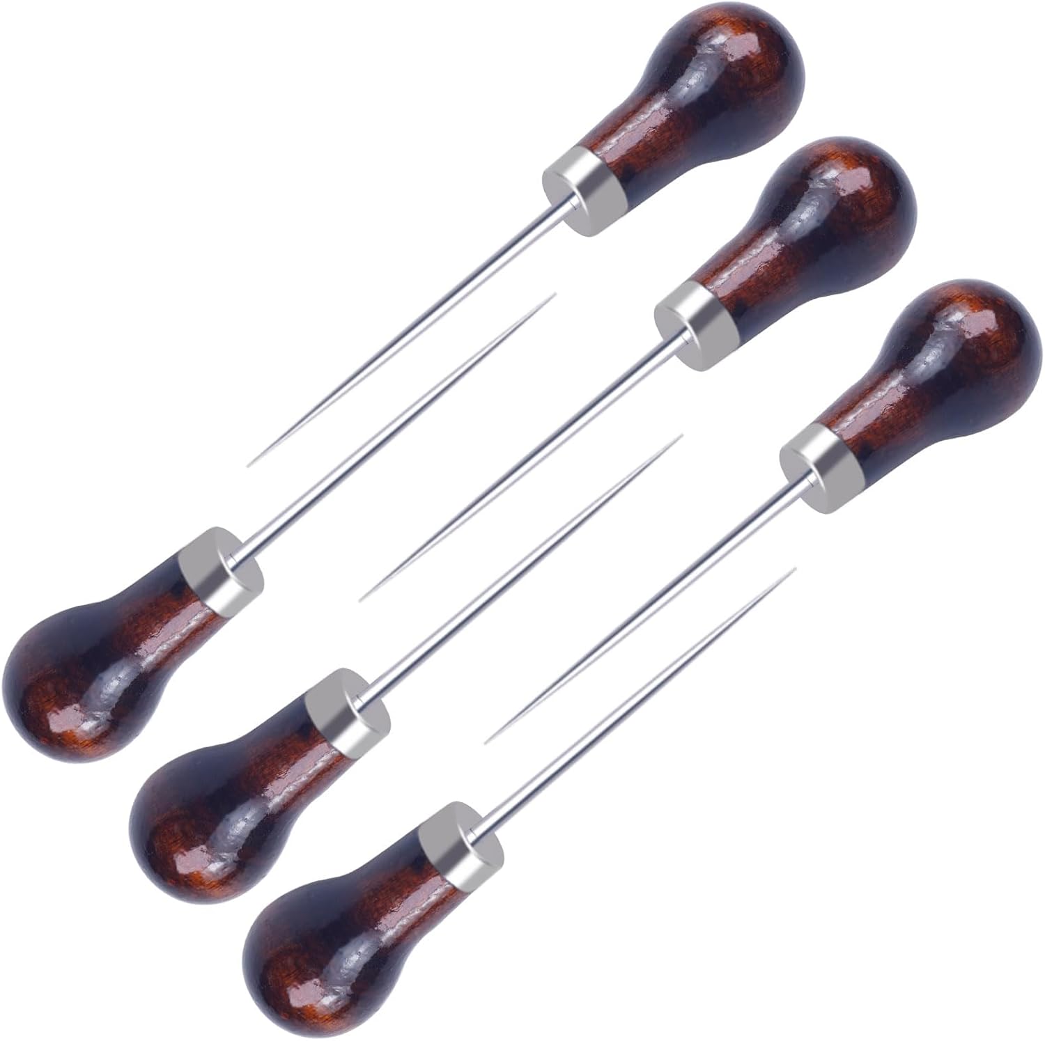 Amazon.com: 6PCS Awl Tool,Gourd Shape Wooden Handle Scratch Awl Tool ...