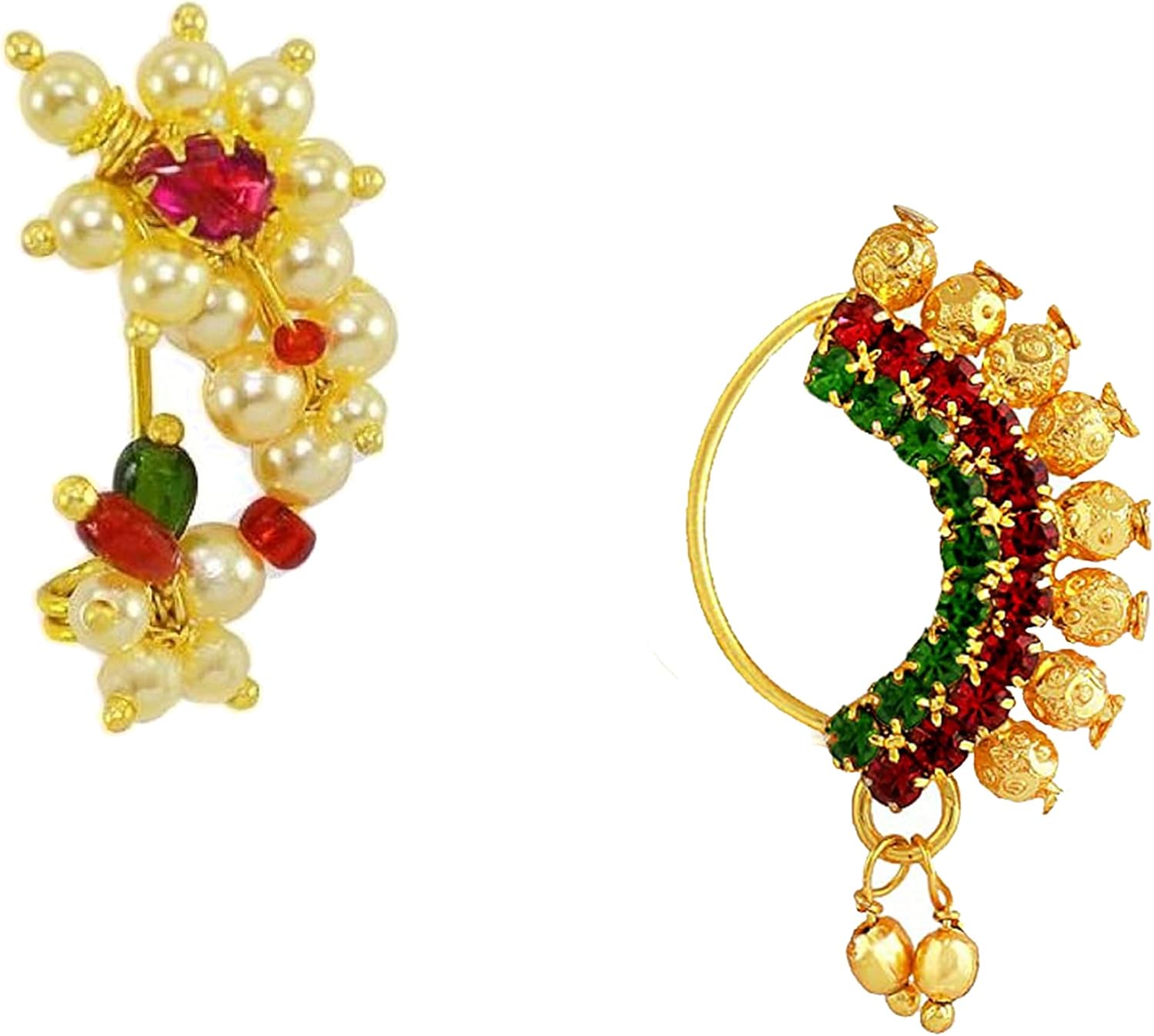 Amazon.com: Samyuktha Small Size Traditional Maharashtrian Banu Nath ...