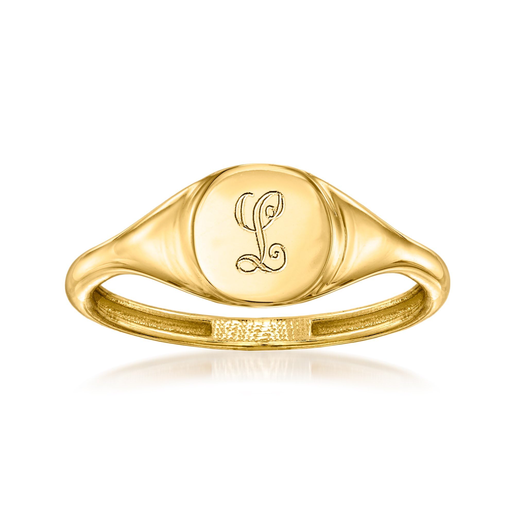 Amazon.com: RS Pure by Ross-Simons Plain - Italian 14kt Yellow Gold ...