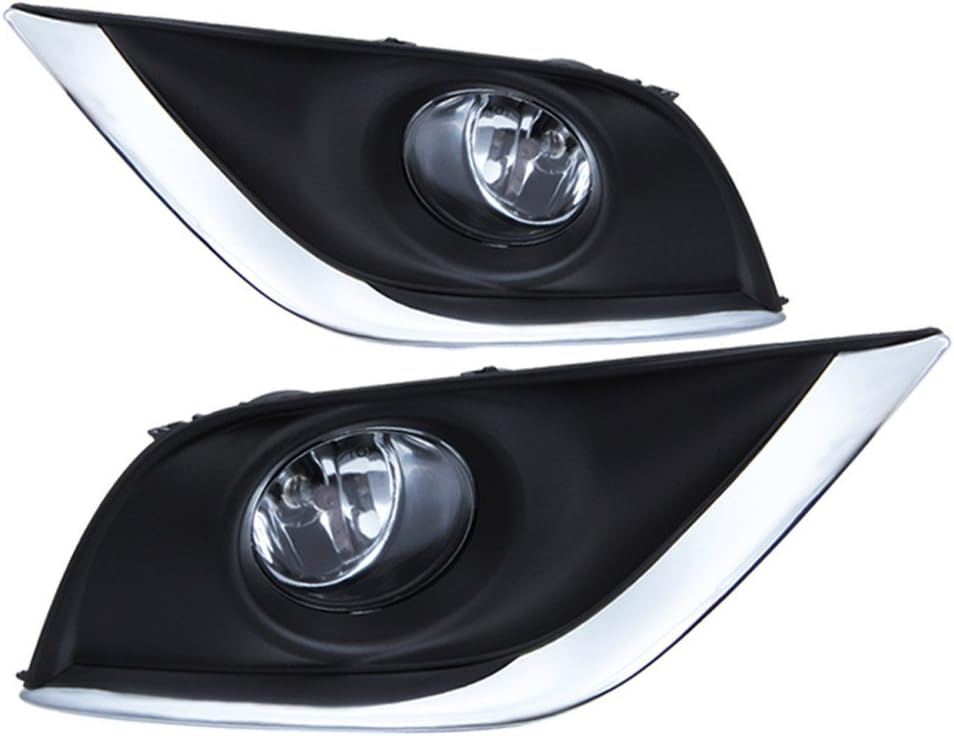 Amazon.com: VIPMOTOZ Black Bezel OE-Style Front Fog Light Driving Lamp ...