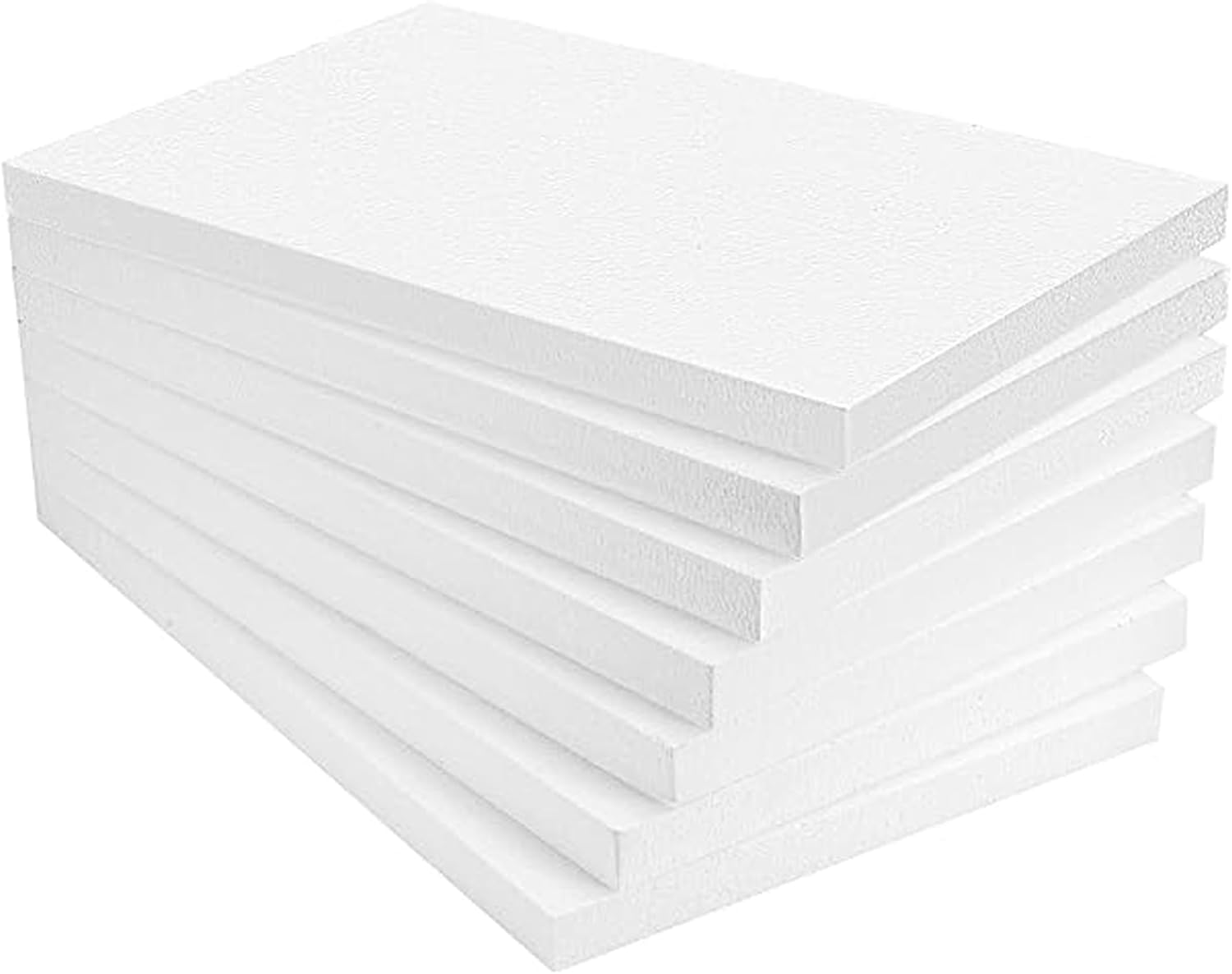 Pack of 10 Thick White Rigid Polystyrene Foam Sheets 600x400x25mm ...