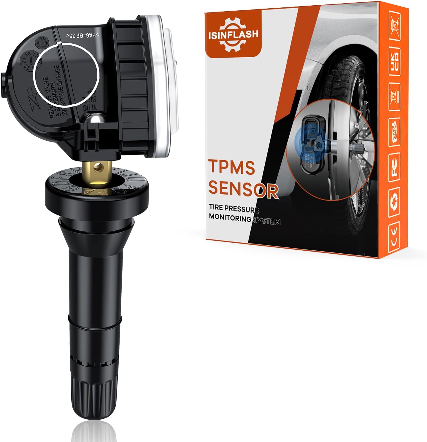Amazon.com: ISINFLASH TPMS Sensor, 315MHz Tire Pressure Monitor Sensors ...
