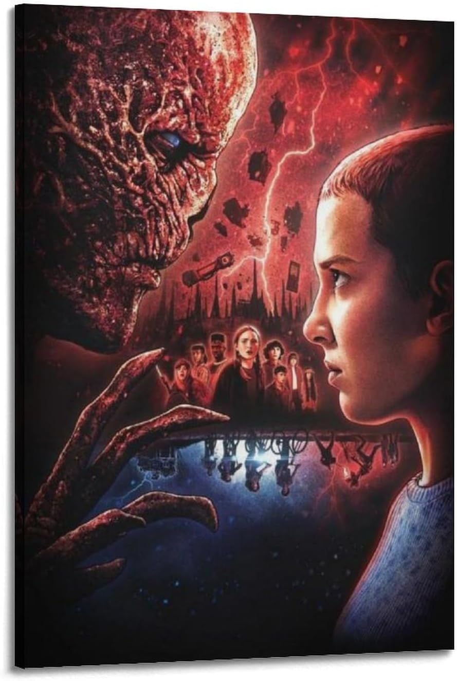 POALXFGB Stranger Things TV Poster4 Poster Decorative Painting Canvas ...