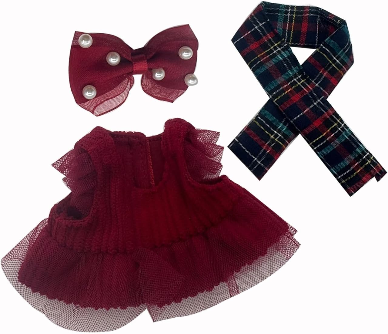 Amazon.com: Clothes for Labubus Doll Cute Outfits for La Bubu Keychain ...