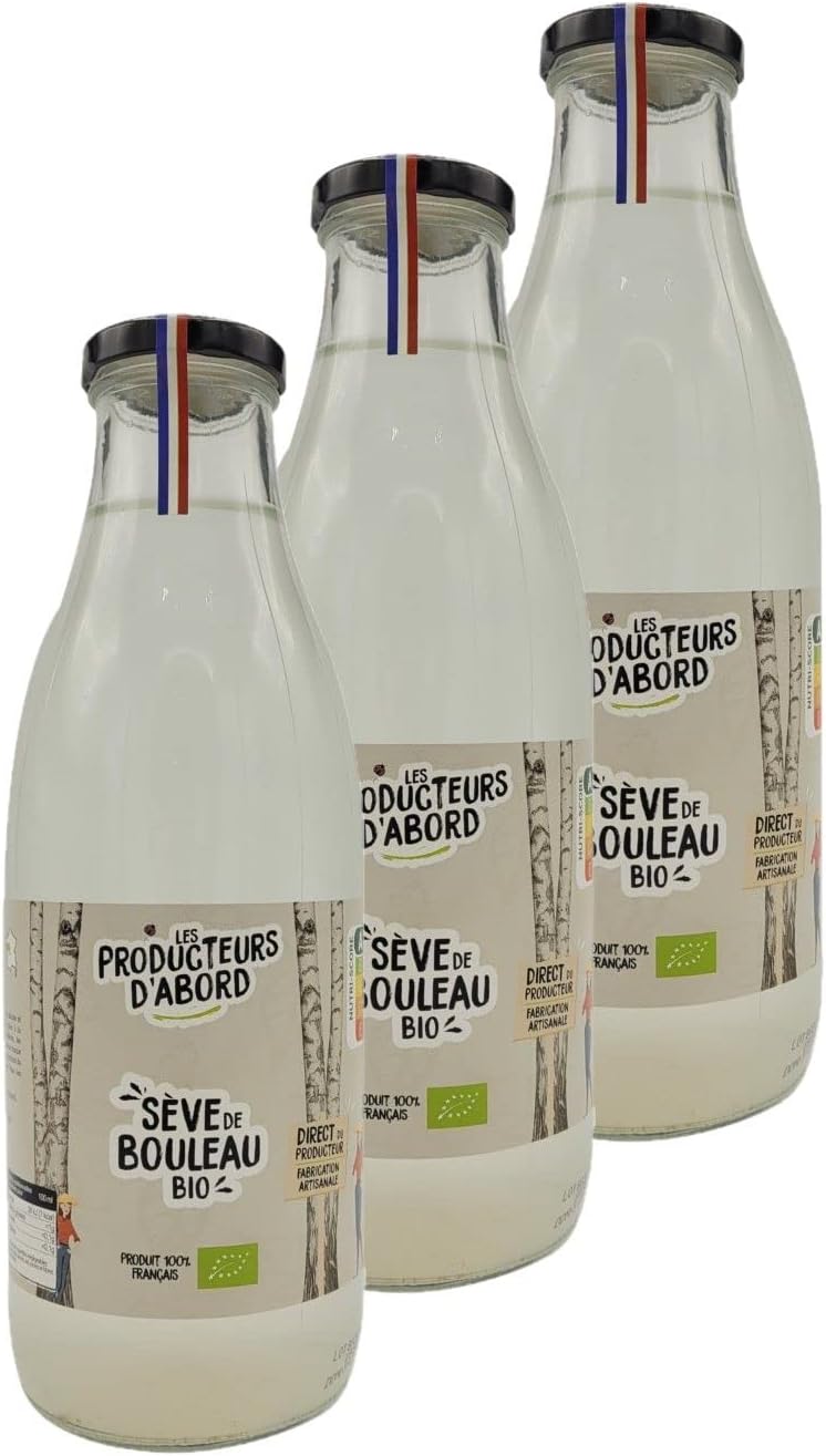 Lot 3x Sève de bouleau BIO - Boisson détox 100% naturelle - France ...