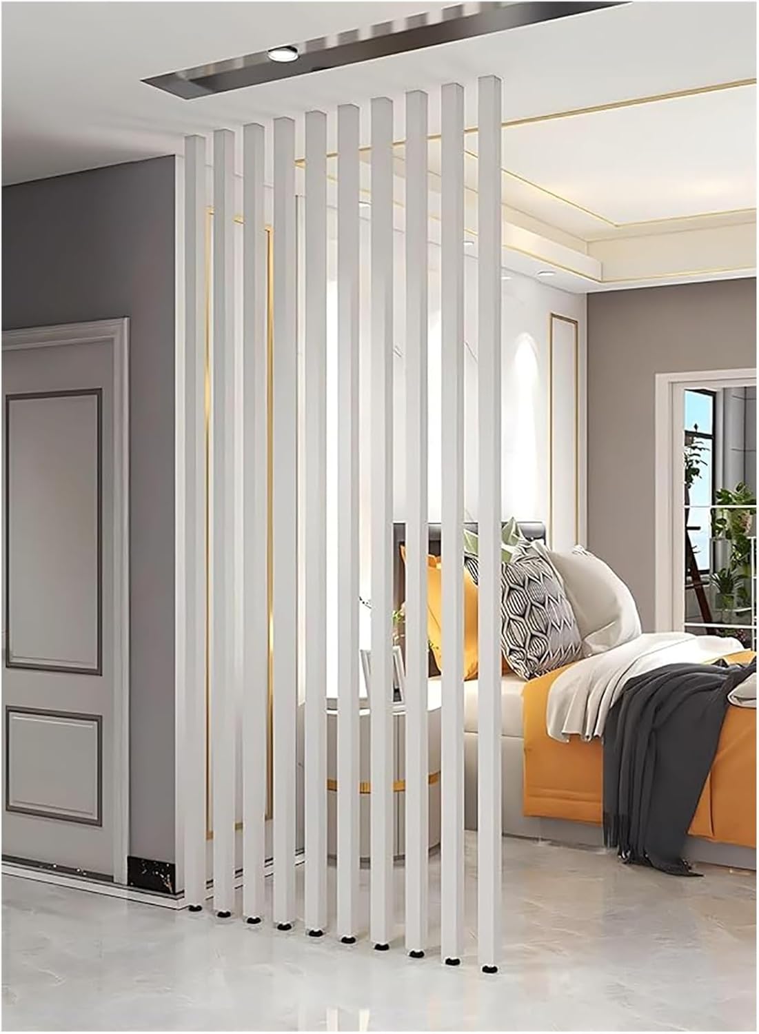 Amazon.com: Apartment Privacy Screen Partition Post for Room Divider ...