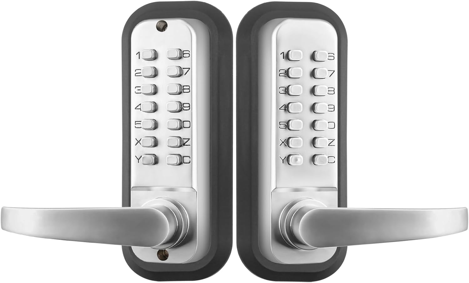 ANNFUZ Mechanical Keyless Entry Door Lock with Keypad,Double-Sided ...