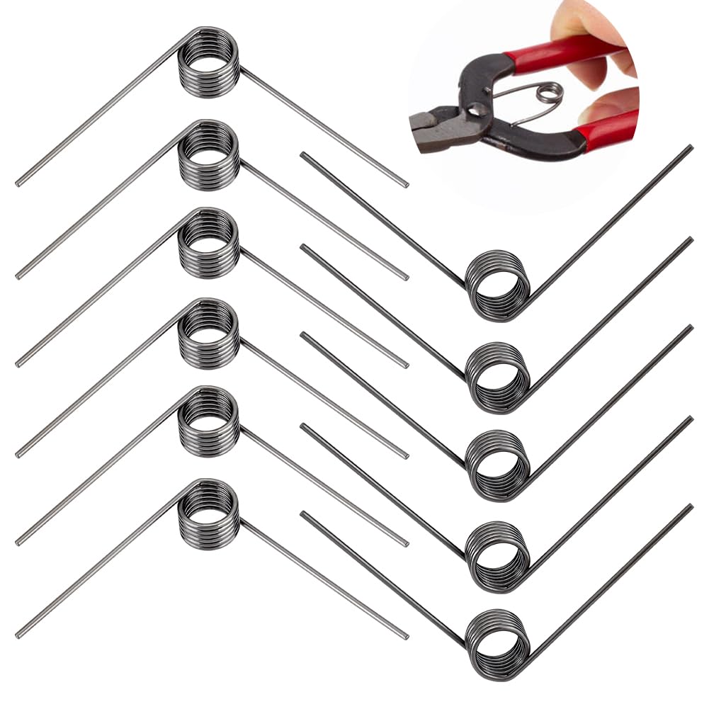 BENECREAT 30pcs Stainless Steel Torsion Springs, 7mm Wire Diameter 90 ...