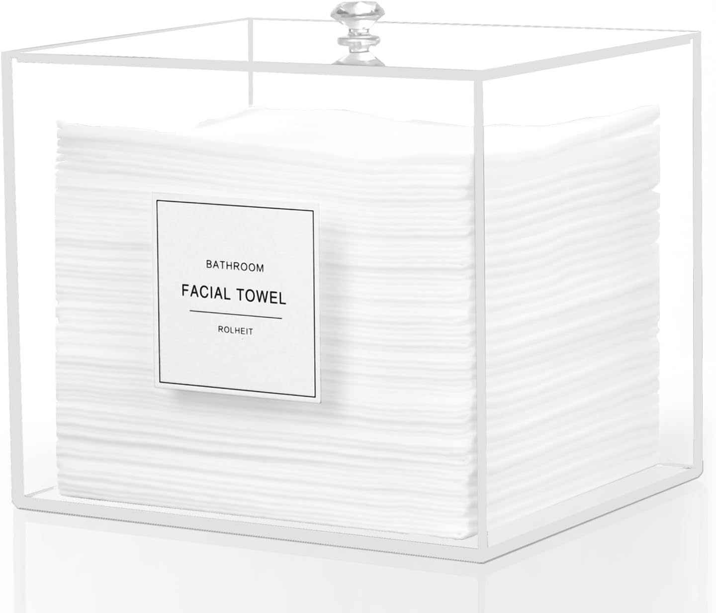 Amazon.com: Disposable Face Towel Holder, Acrylic Face Towelettes ...