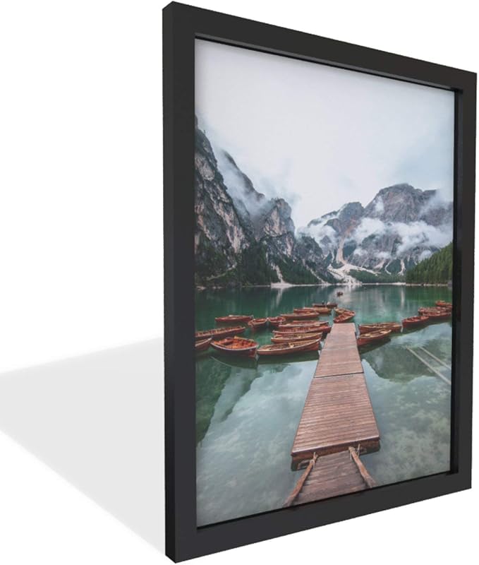 Amazon.com - Modern 40x40 Black Picture Frame Wood with Acrylic Plexi ...