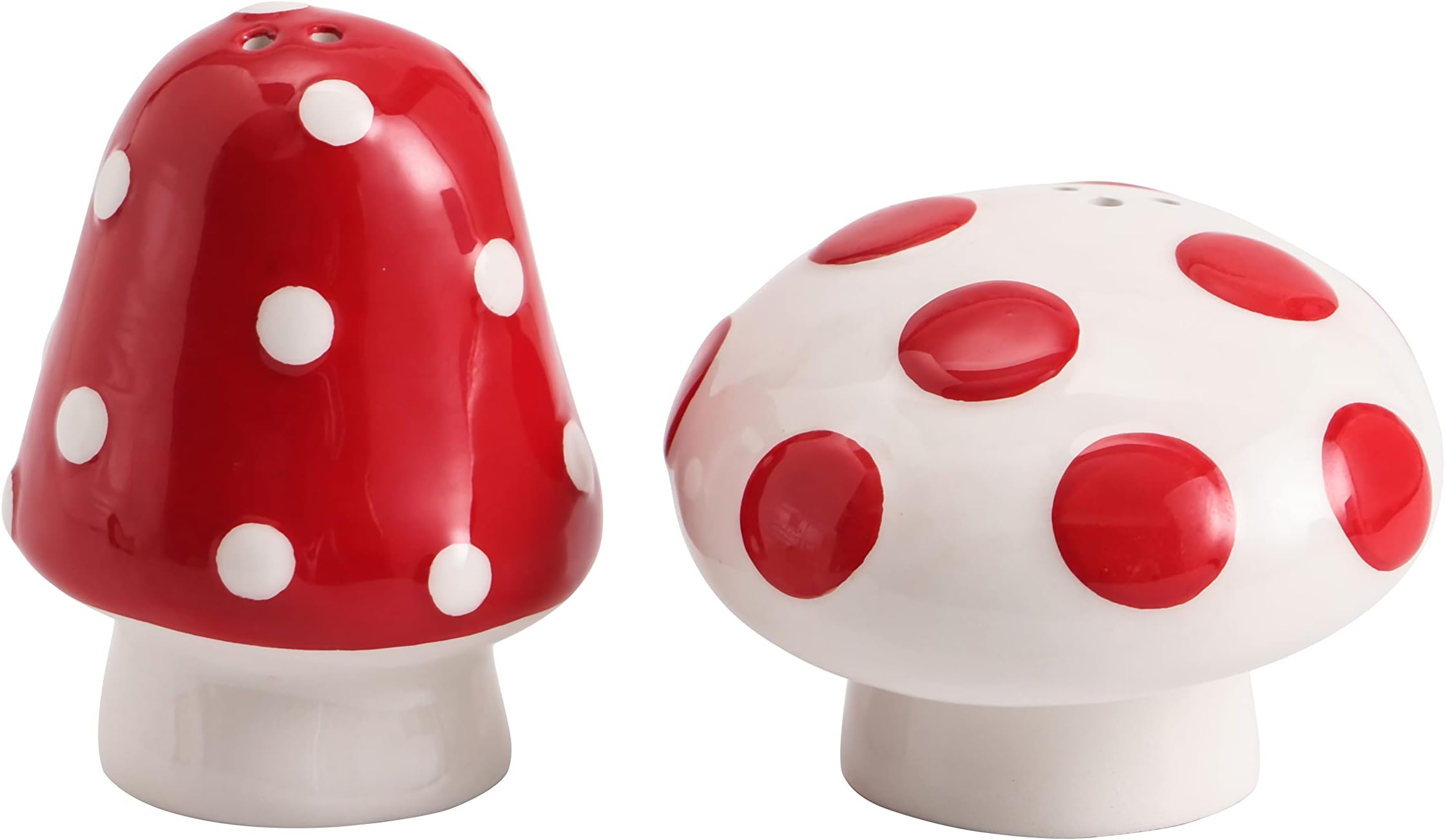 Amazon.com: Mushroom Salt And Pepper Shakers Set Ceramic Salt Pepper ...