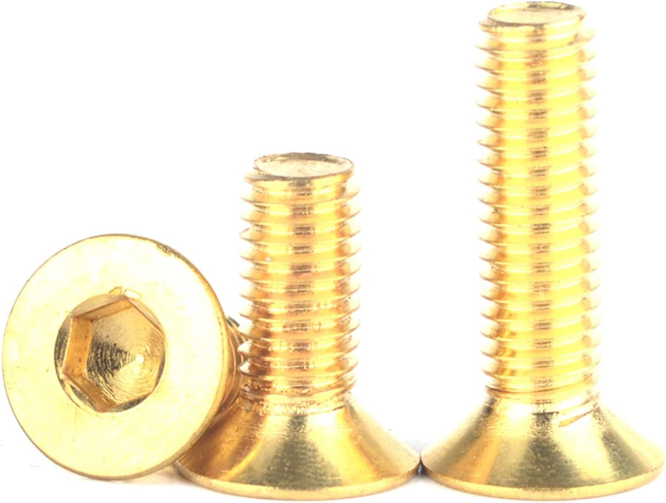 M2-M8 Messing Flat Hex Bolt Hexagon Sockel Counterunk Head Schrauben, M5x10 (10pcs) : Amazon.de ...