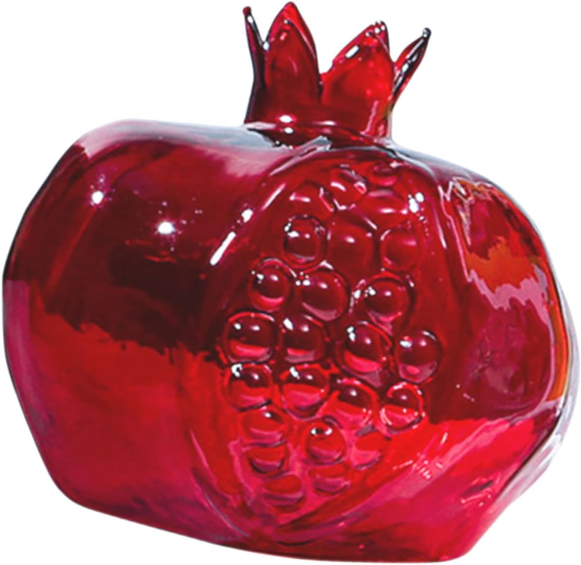 Amazon.com: WOONEKY Large Red Vase Pomegranate Glass Vase Plants Decor ...